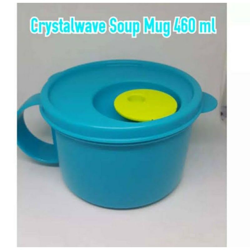 Jual crystalwave soup mug promo Tupperware 460 ml | Shopee Indonesia