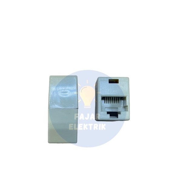 Jual SOCKET SAMBUNGAN KABEL RG 45 / BAREL RG 45/ I RG 45 | Shopee Indonesia
