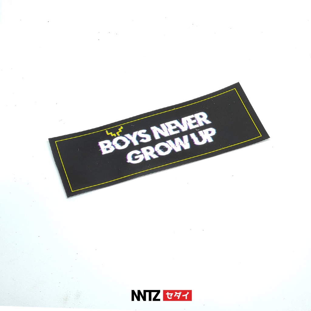 Jual sticker slap anime - tamiya lets and go jdm vinyl BOYS NEVER GROW ...