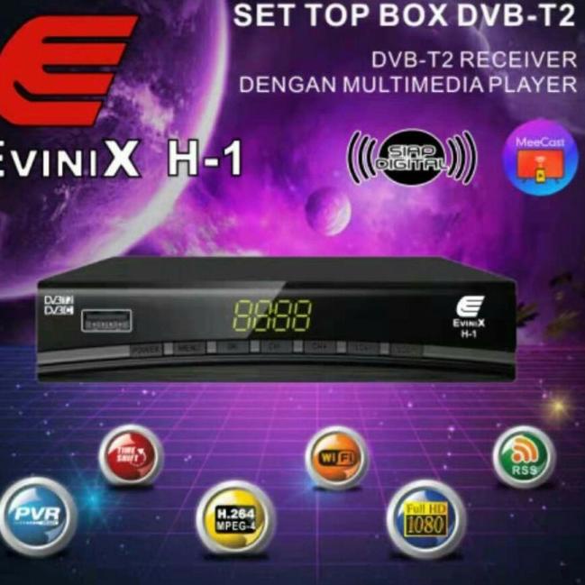 Jual Set top box tv digital DVBT2 Evinix TANPA KABEL HDMI | Shopee Indonesia