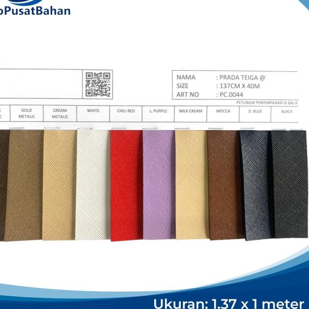 Jual BAHAN KULIT IMITASI SINTETIS OSCAR PVC PRADA TEIGA - 1m x 1.37m ...