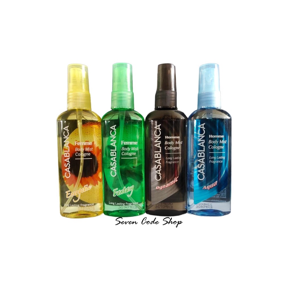 Jual CASABLANCA BODY MIST COLOGNE 100ML- Parfum Pria & Wanita 100ml ...