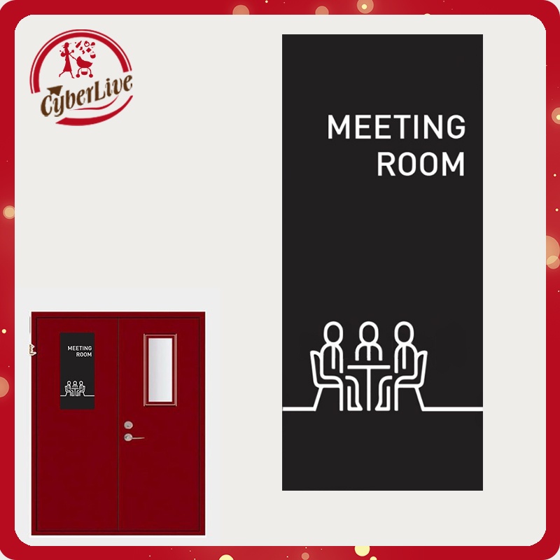 Jual Acrylic Sign Board Meeting Room 10x23cm Signage Meeting Room ...