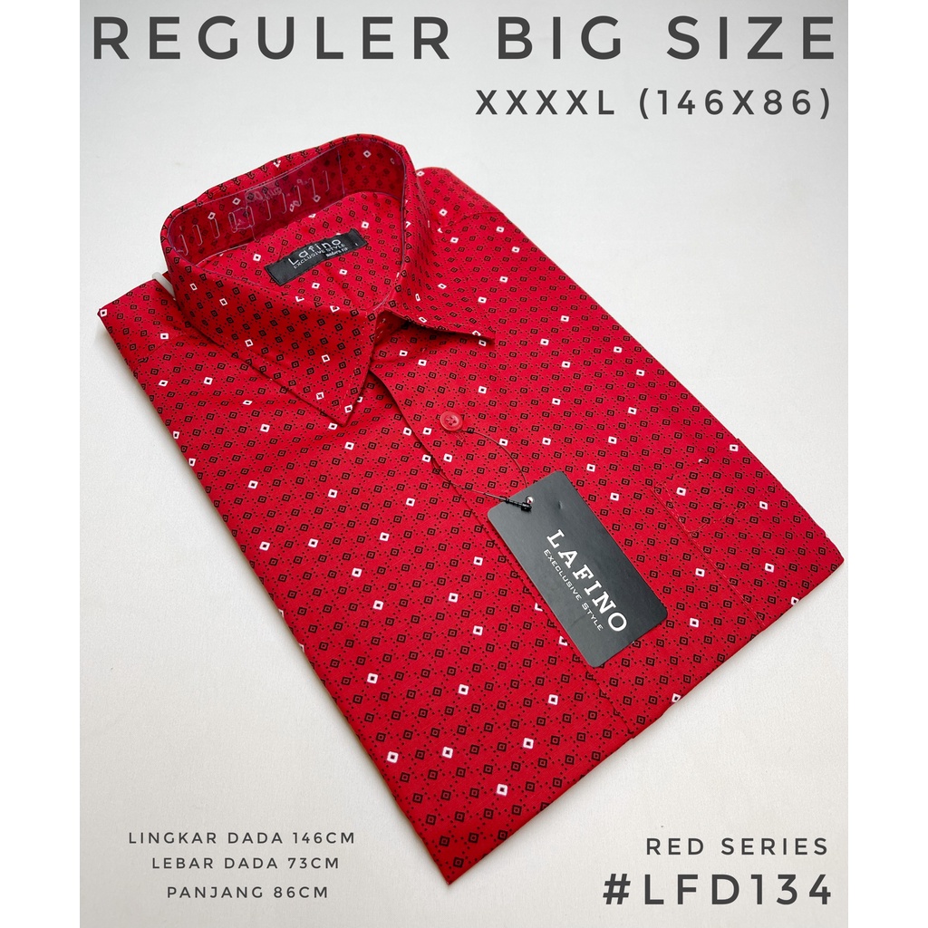 Jual Best Seller!! LAFINO (XXXXL) -4XL- KEMEJA / HEM JUMBO BIG SIZE PENDEK CORAK / KEMEJA MOTIF ...