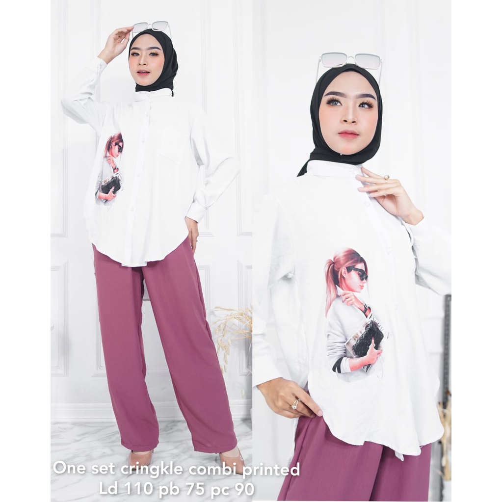 Jual STELAN CRINGKLE TERBARU / ONE SET SABLON CRINKLE / ONE SET VIRAL ...