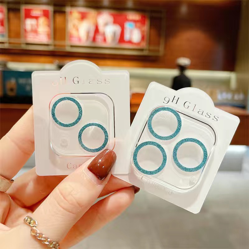 Jual Pelindung Lensa Kamera Bahan Kaca Aksen Glitter Diamond Untuk iPhone 14 Pro Max 14 Plus 13 ...