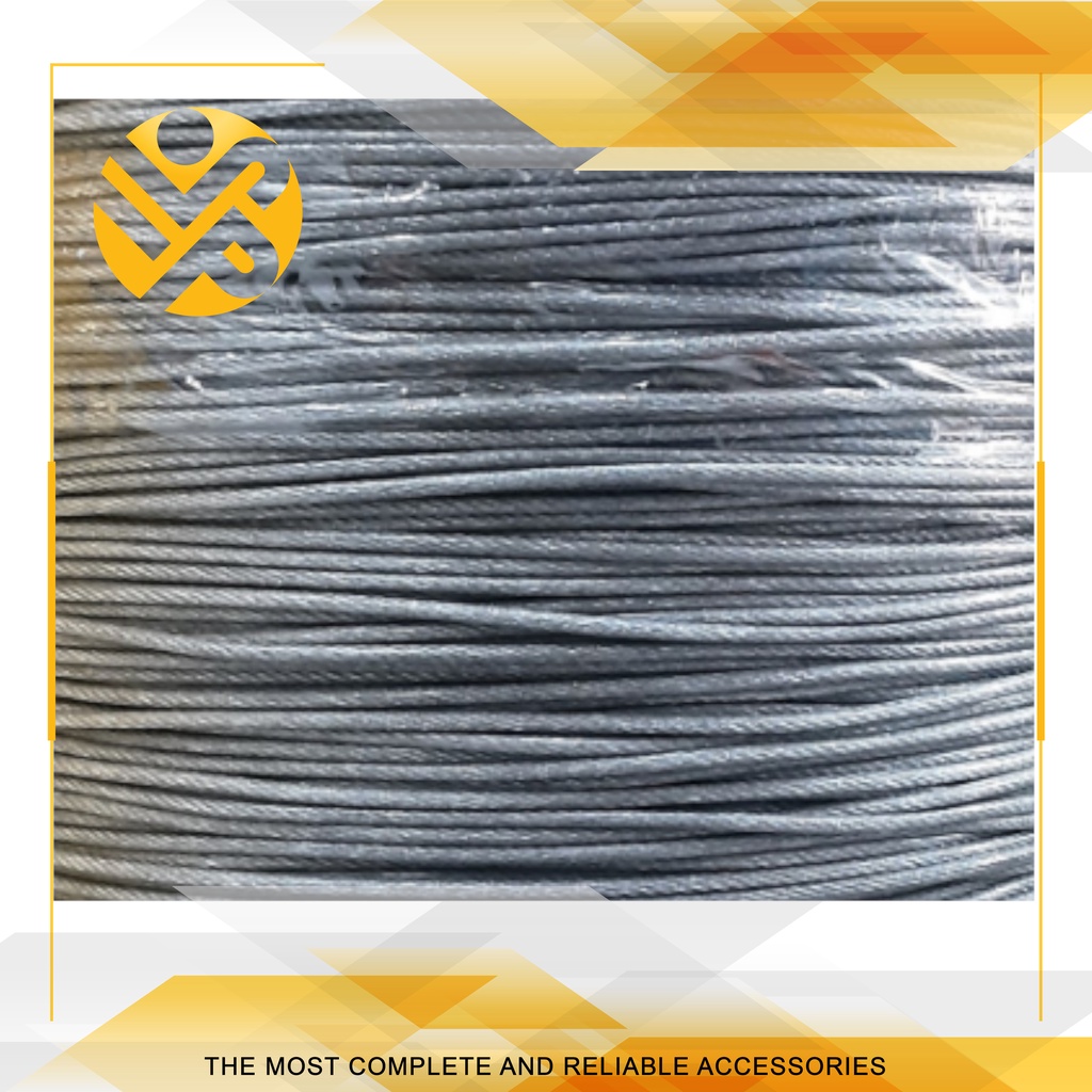 Jual Kawat Seling Galvanis Lapis PVC 2 x 3mm / Kawat Sling PER METER | Shopee Indonesia