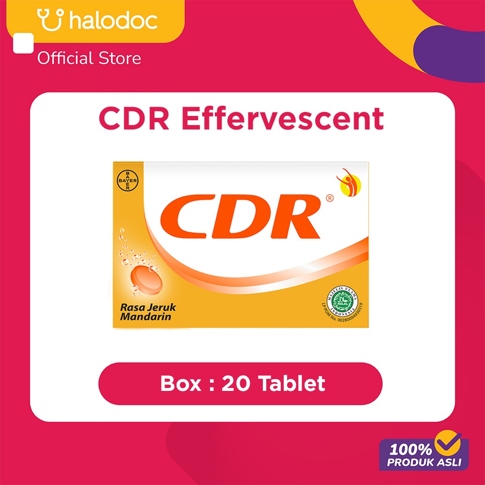 Jual CDR Effervescent 20 Tablet | Shopee Indonesia