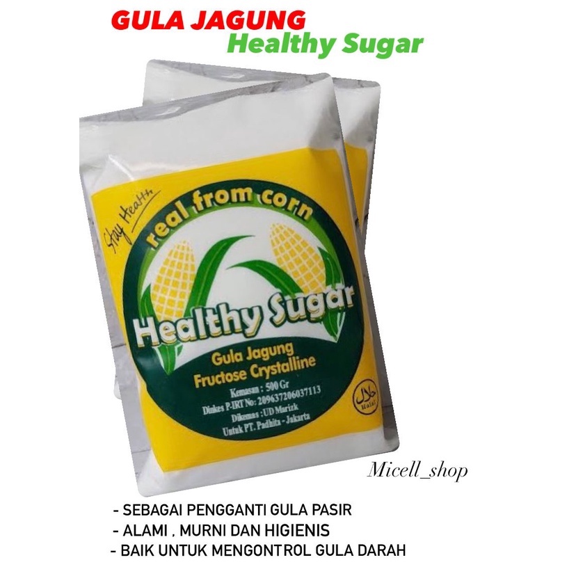 Jual Gula jagung Rendah kalori Murah / Healthy Sugar 500gr | Shopee ...