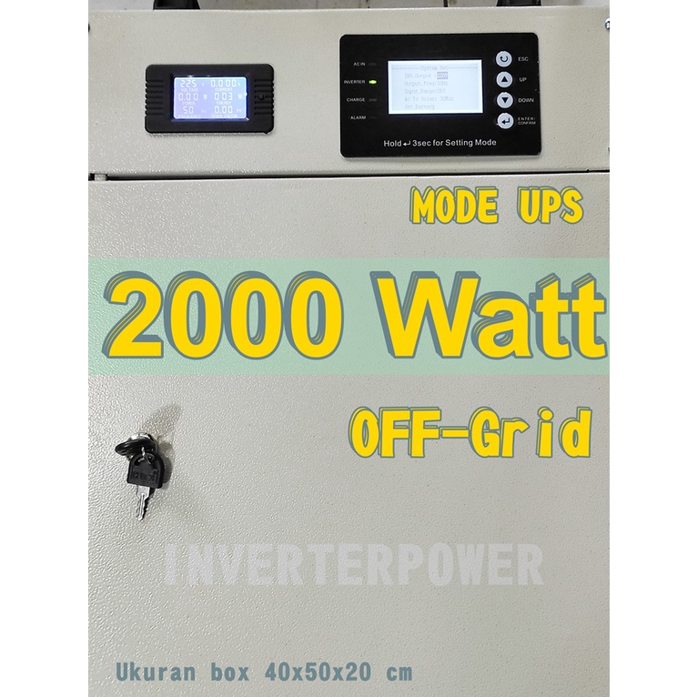 Jual Off Grid hybrid mode ups inverter 2000W Trafo Toroid 48volt ...