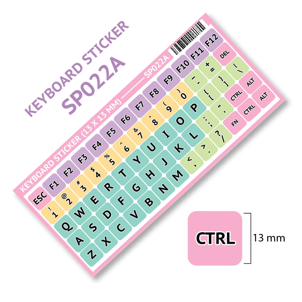 Jual Stiker Keyboard 13x13mm Abjad Huruf Letter Alphabet Pelapis Angka ...