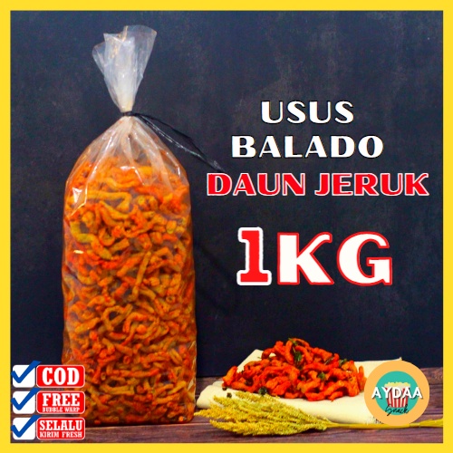 Jual KERIPIK KRIPIK USUS CRISPY BALADO JERUK 1KG KILOAN PEDAS SNACK ...
