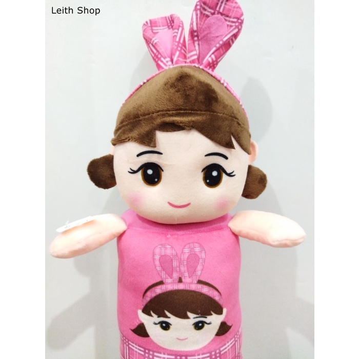 Jual Boneka Guling Girl Pink Cute Korean Korea Cartoon Baju Gaun Dress ...