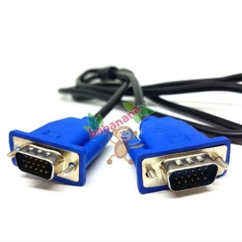 Jual Kabel VGA male to VGA male cable connector monitor lcd led display | Shopee Indonesia