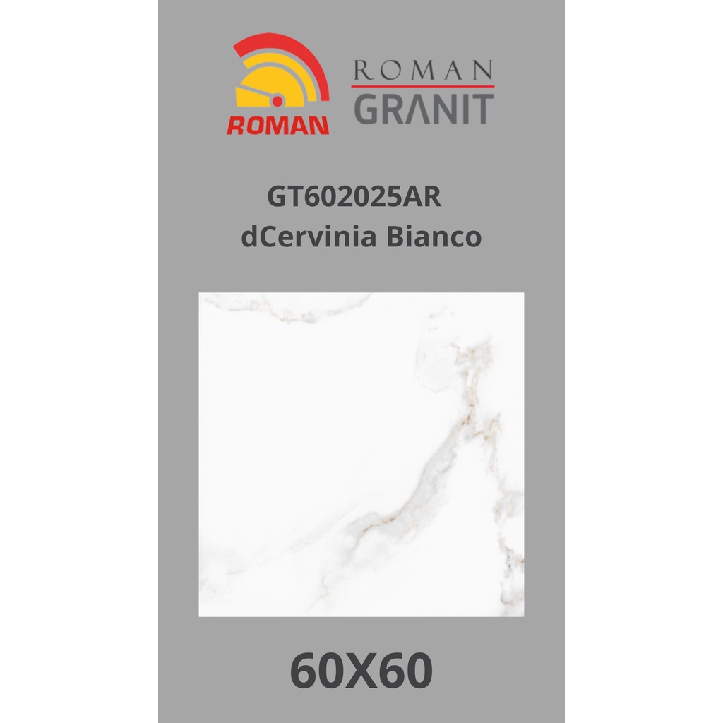 Jual ROMANGRANIT FIT MOOD DCERVINIA BIANCO 60X60 GT602025AR ROMAN ...