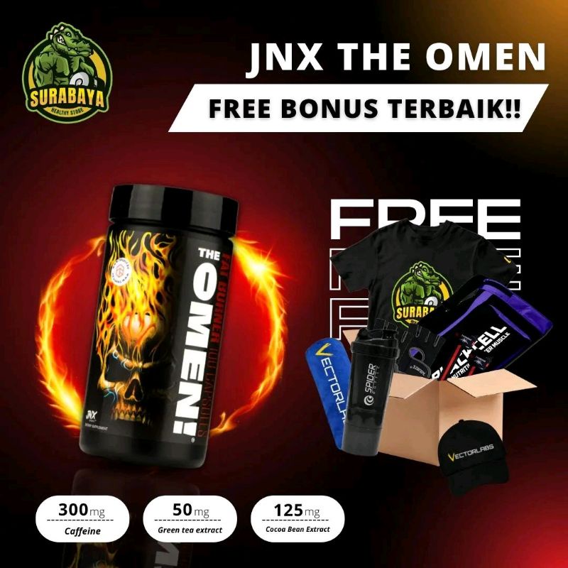 Jual Jnx Sports The Omen 100 Kapsul Fat Burner Burn Suplemen Fitness