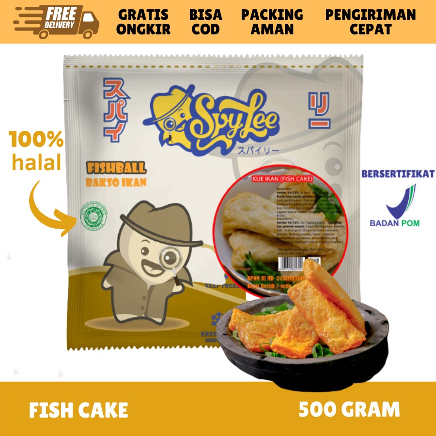 Jual Spylee Kue Ikan (Fish Cake) 500 GR HALAL BPOM DISKON TERMURAH ...