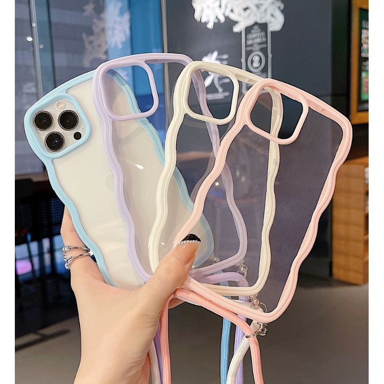 Jual Case Suitable For IPHONE 12 - 13 Pro Max Sling Lanyard 2in1 Candy ...