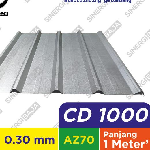 Jual CBMROOF CD 1000 Atap Galvalume/Zincalume/Spandek - Tebal 0.30 mm ...