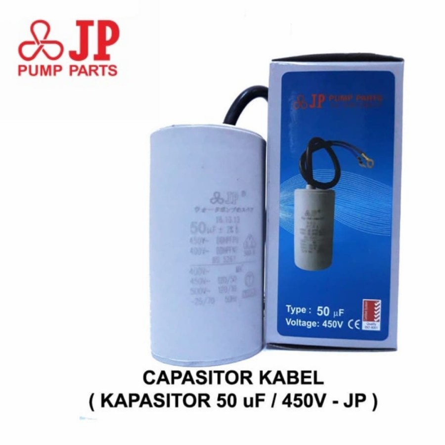 Jual Kapasitor Kabel 50uF 450 V JP Kapasitor Pompa Air 50 uF | Shopee Indonesia