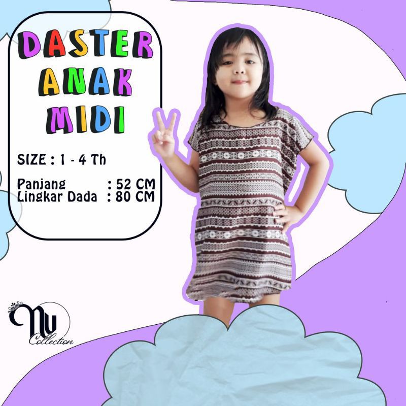 Jual Baju daster midi anak cewek usia 1-3tahun baju Bali cantik bagus ...