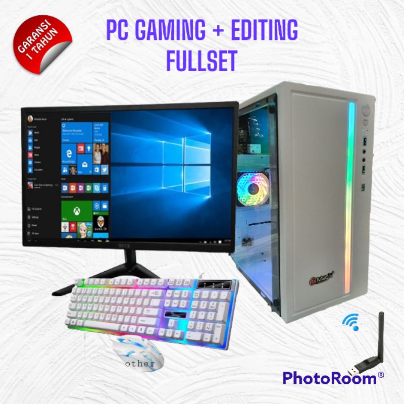 Jual Pc cpu Gaming Core i5| Ram 8GB| Vga External 2GB| Monitor Led ...