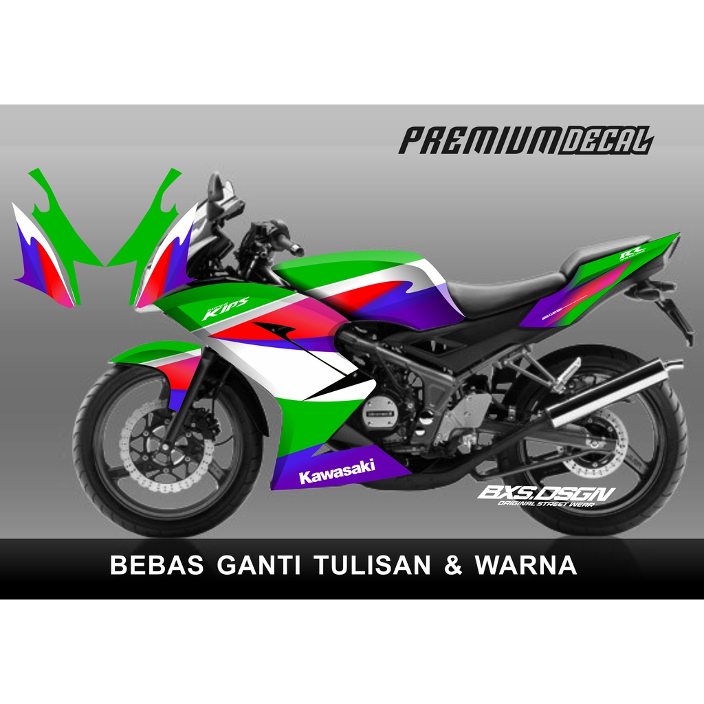 Jual STICKER STIKER FILL DECAL KAWASAKI NINJA RR NEW LIVERY THAILAND ...