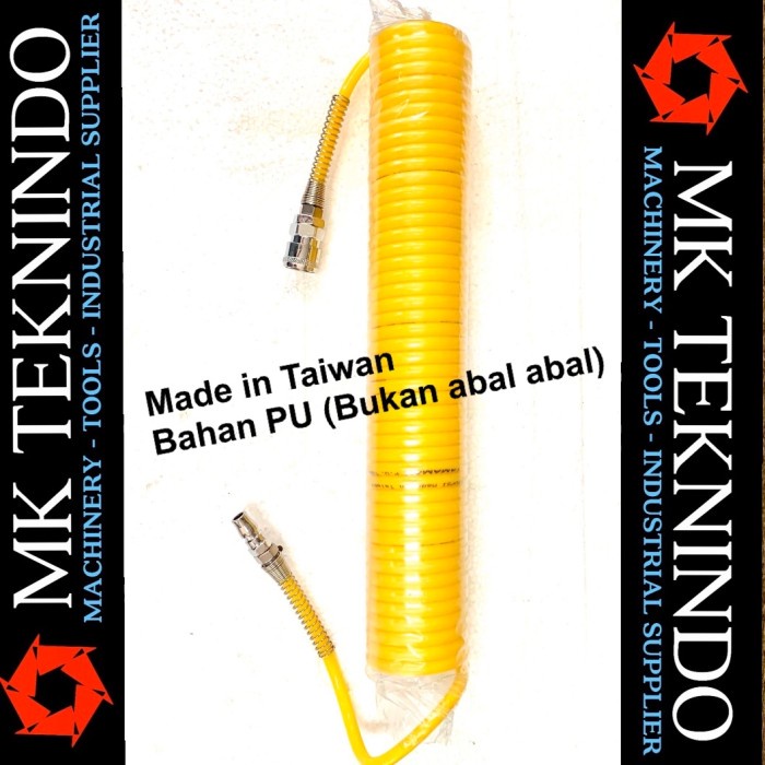 Jual Selang Angin 9 Meter Spiral Recoil Hose Kompresor Untuk Cat dan ...