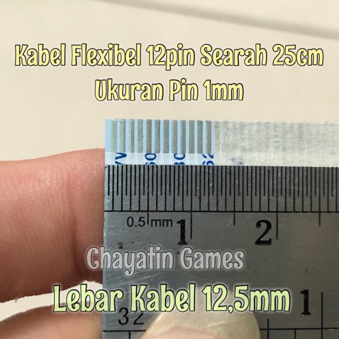 Jual Kabel Kabel Flexibel 12 Pin Kasar Searah Panjang 25Cm - Ukuran Pin ...