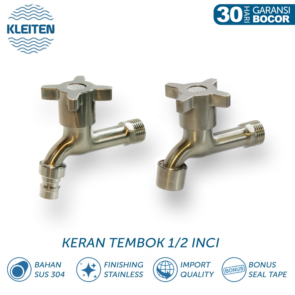 Jual Kran Air Stainless Taman 1-2 Inci Keran Tembok Baling Keran Kamar ...