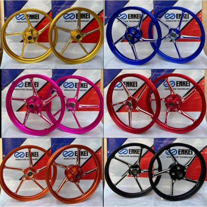 Jual Velg Bintang Merk Enkei 511 Ukuran 160/160 Ring 17 Set Motor Jupiter Z | Shopee Indonesia