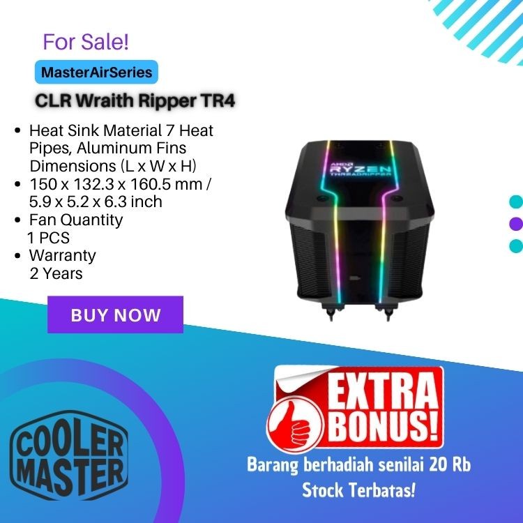 Jual Cooler Master Wraith Ripper For Ryzen Threadripper TR4 | Shopee ...