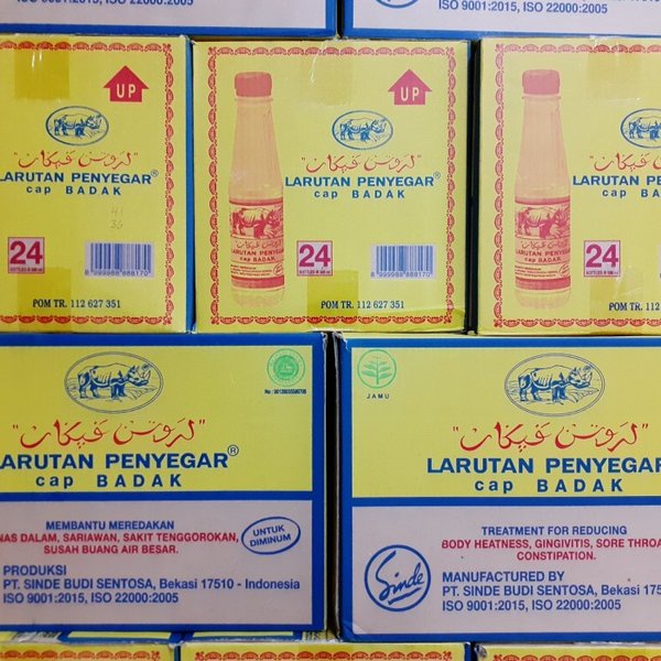 Jual Minuman LARUTAN PENYEGAR CAP BADAK 500 ML / DUS ( 24 Botol ...