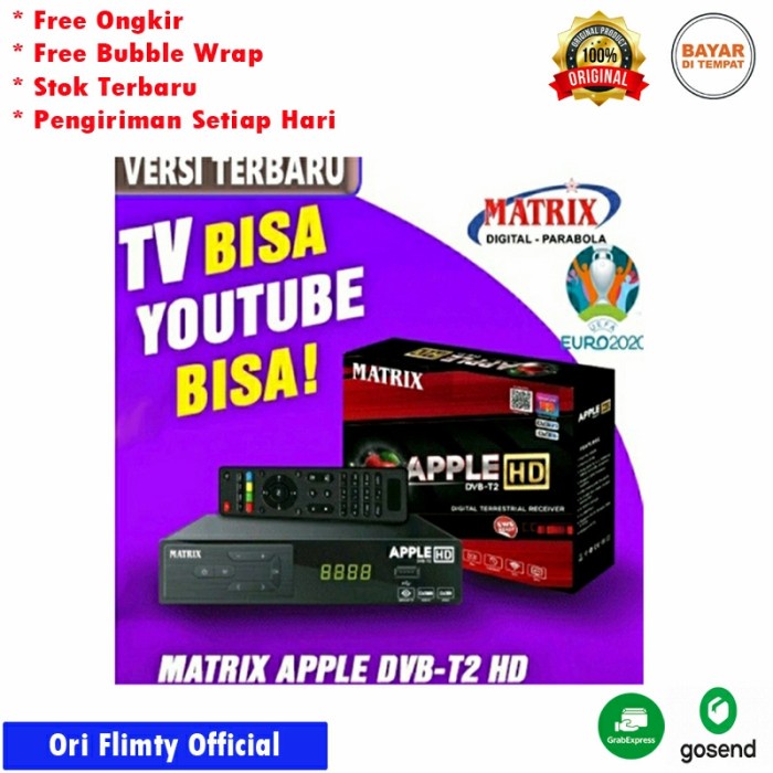 Jual MATRIX APPLE RECEIVER TV SET BOX DVB T2 DIGITAL YOUTUBE ORIGINAL ...