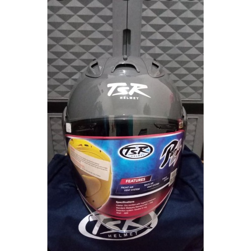 Jual helm TSR modern grey ram4 | Shopee Indonesia
