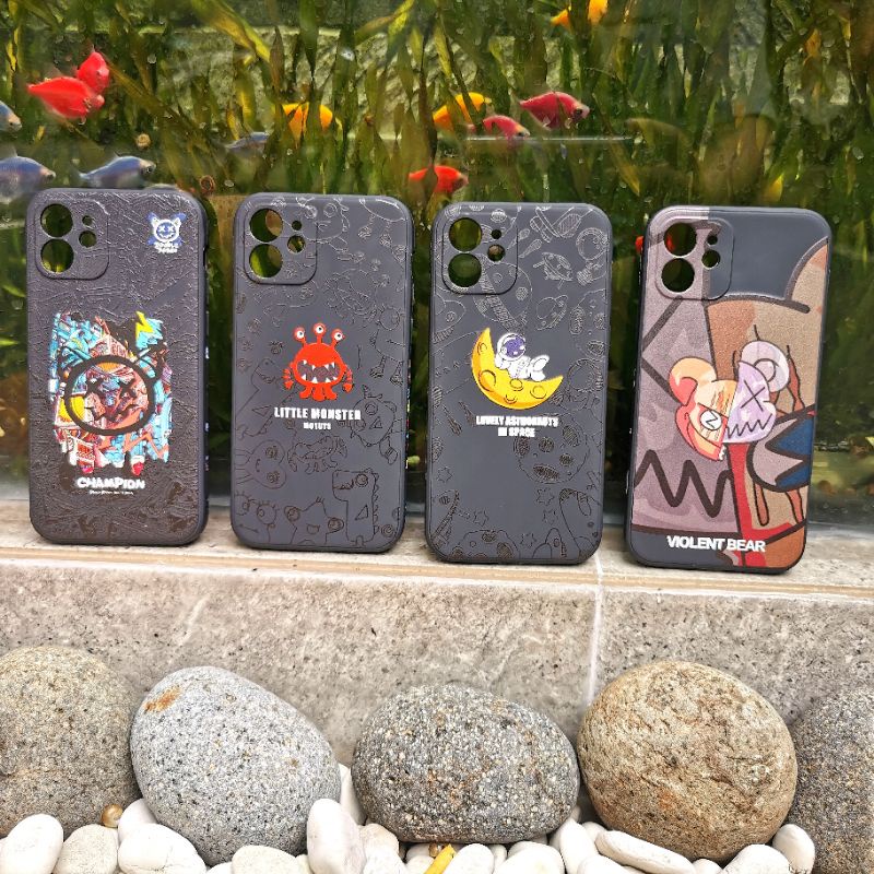 Jual YKCS 0506 CASE GAMBAR HITAM IPHONE 11 13PROMAX 14 14PLUS 15 14 PRO ...