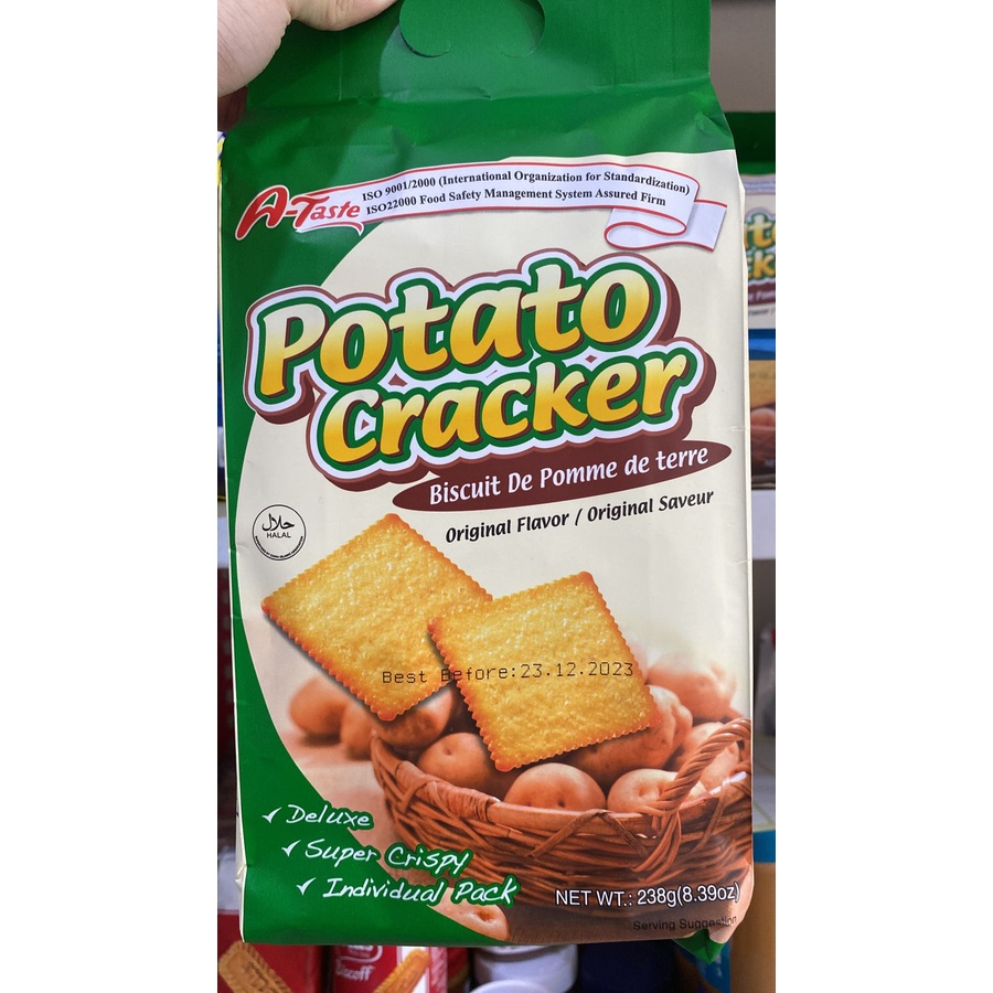 Jual A Taste Potato Cracker 238 gr Biskuit Kentang Krakers Crackers ...