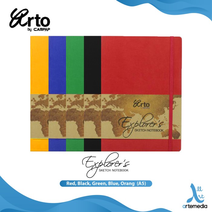 Jual Buku Sketsa Arto A5 Explorer Synthetic Soft Cover Notebook ...