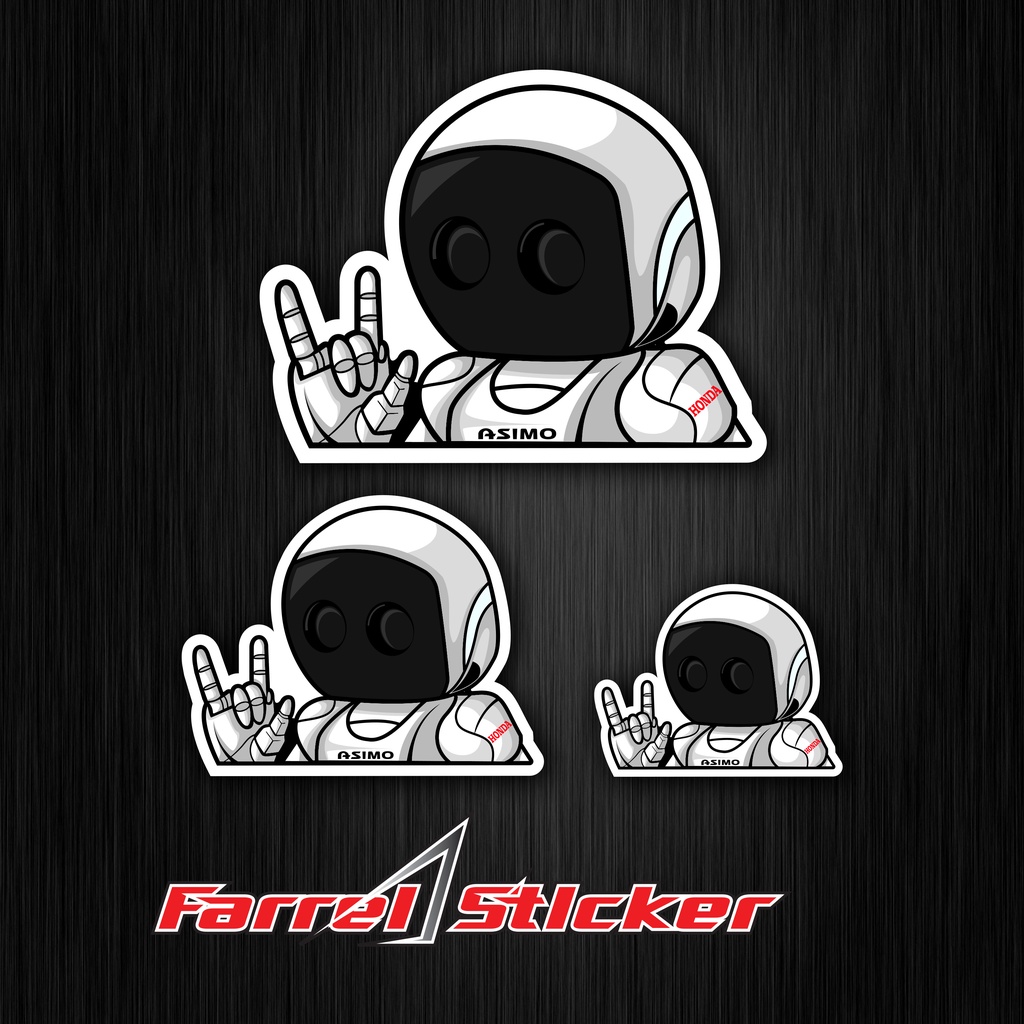 Jual STICKER ASIMO HONDA STIKER ROBOT ASIMO JARI | Shopee Indonesia