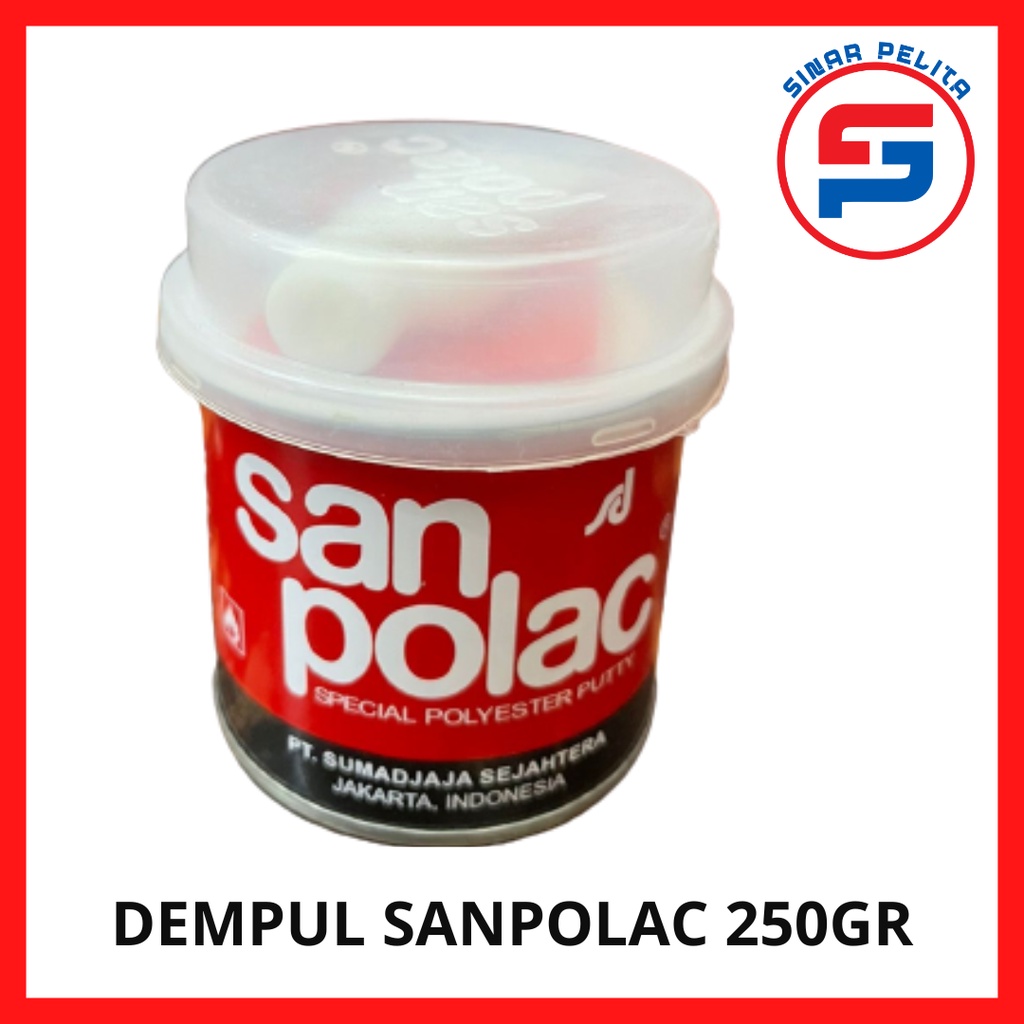 Jual DEMPUL PUTTY SANPOLAC BESI LOGAM PLASTIK 250GR/ MOTOR/ BESI/MOBIL ...
