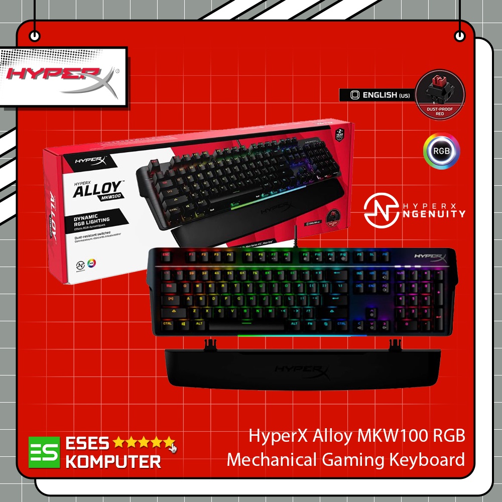 Jual Keyboard HyperX MKW100 Linear RGB | Mechanical Gaming Keyboard ...