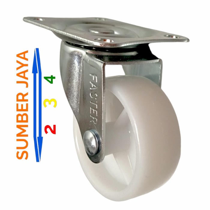 Jual Roda Roda Trolley Nylon Hidup 2 Inch Roda Troli Nilon Hidup 2 Inch ...