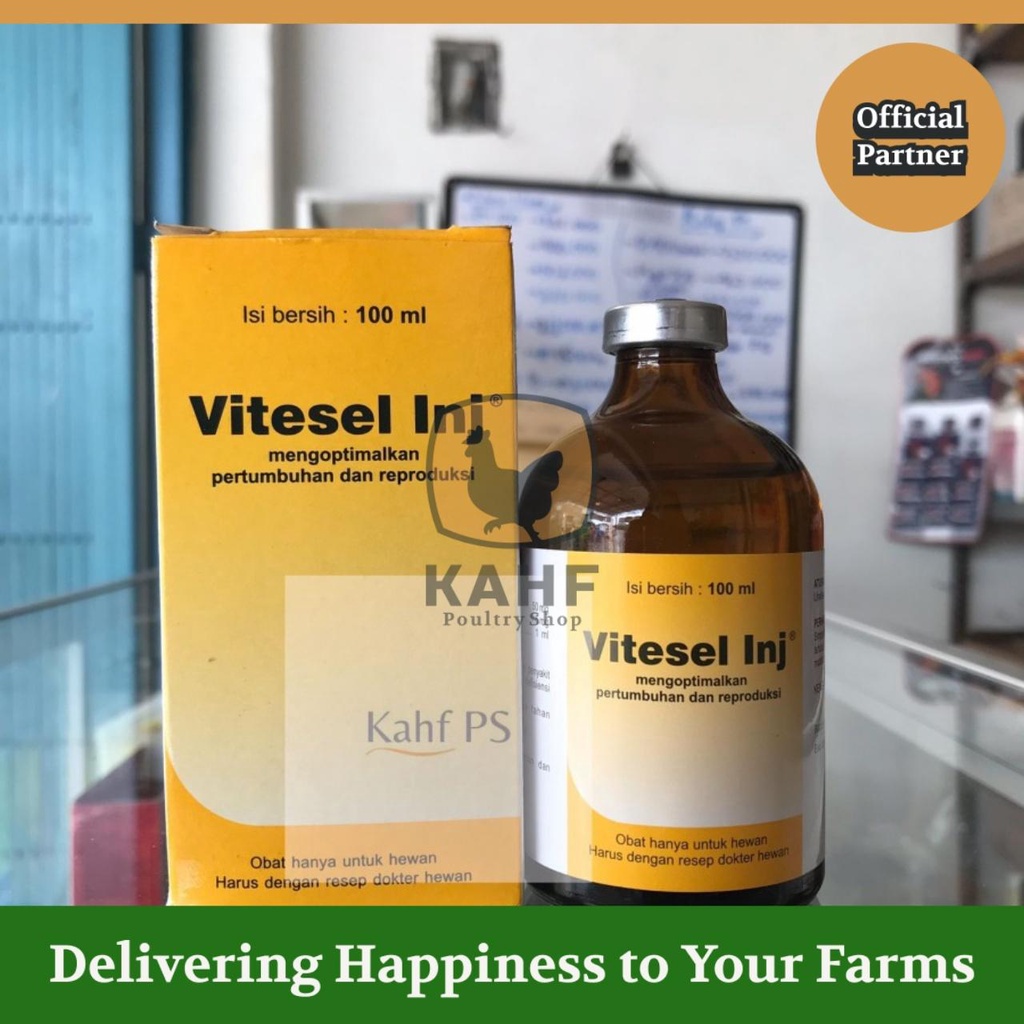 Jual vitesel injeksi 100mL vitamin E dan selenium menjaga reproduksi ...