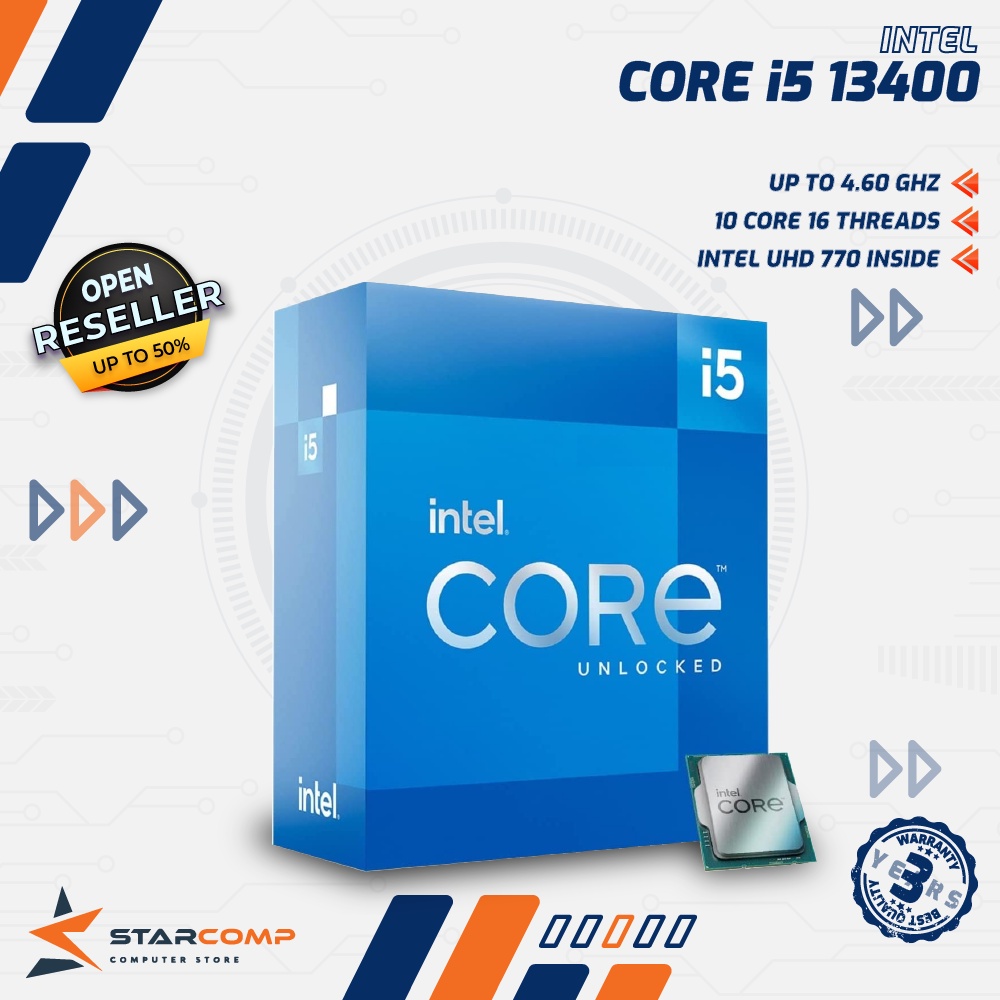 Jual INTEL Core i5 13400 Box Raptor Lake Processor LGA1700 up to 4 ...