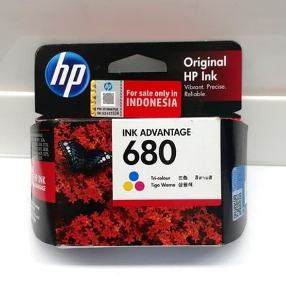 Jual Tinta HP 680 Tri-color / Warna Ink Cartridge ( F6V26AA ) | Shopee ...