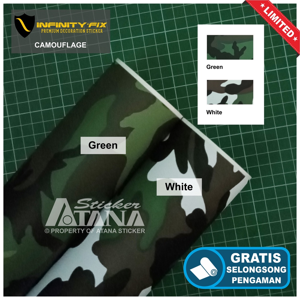 Jual Skotlet Army Loreng Scotlet Doreng Tentara TNI Stiker Hijau ...