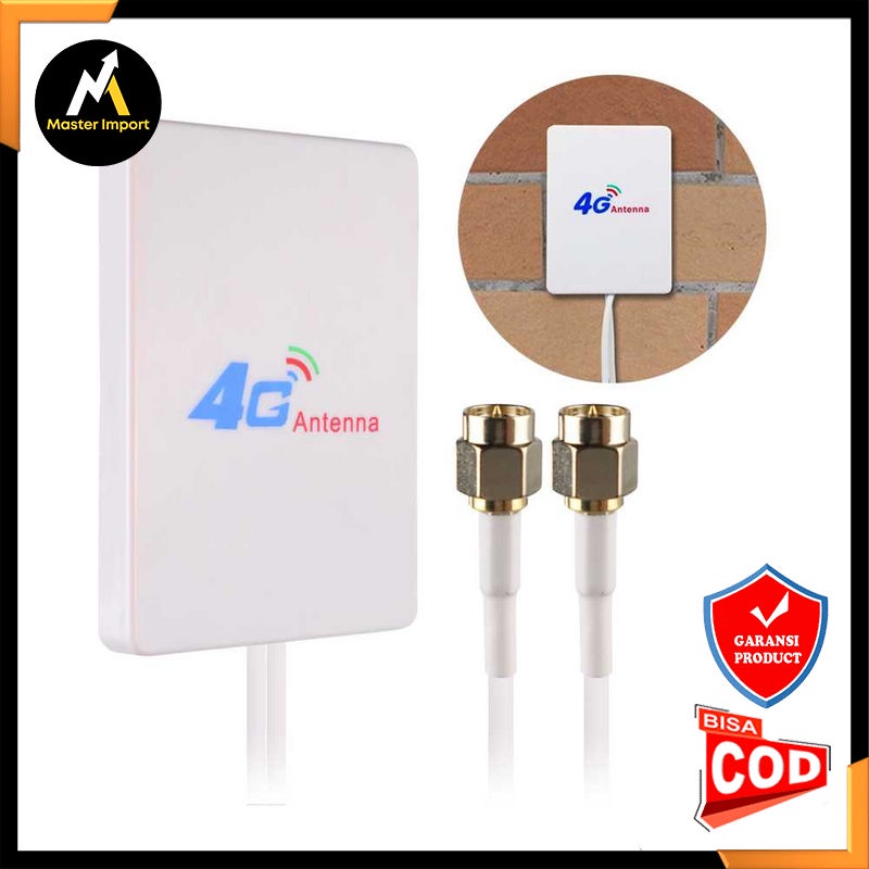 Jual D-LENP Antena Eksternal 3G 4G LTE 28dBi SMA Connector 2M - RG174 ...