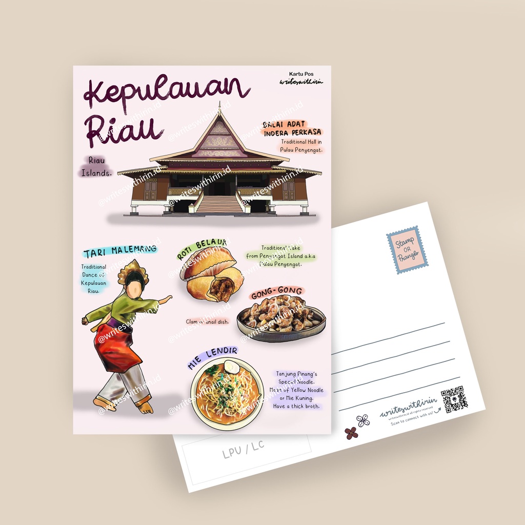 Jual (writeswithirin) Kartu Pos/ Postcard/ Poskad Rangkuman Daerah ...