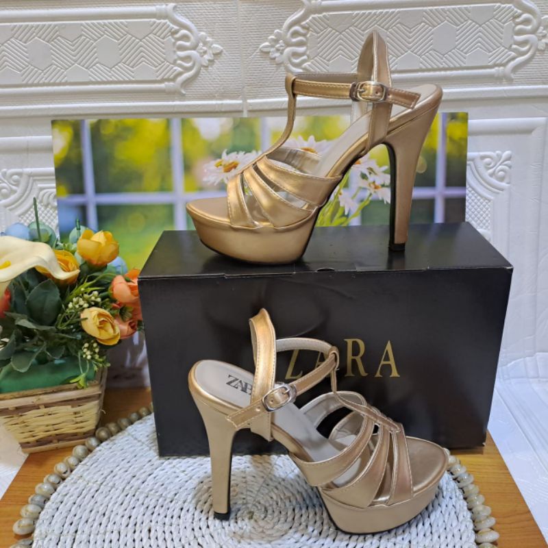 Jual heels tali zara modis 13cm | Shopee Indonesia