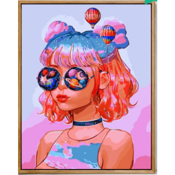 Jual [WITH FRAME] Paint By Number Set 40 x 50 cm Girl Series / DIY ...